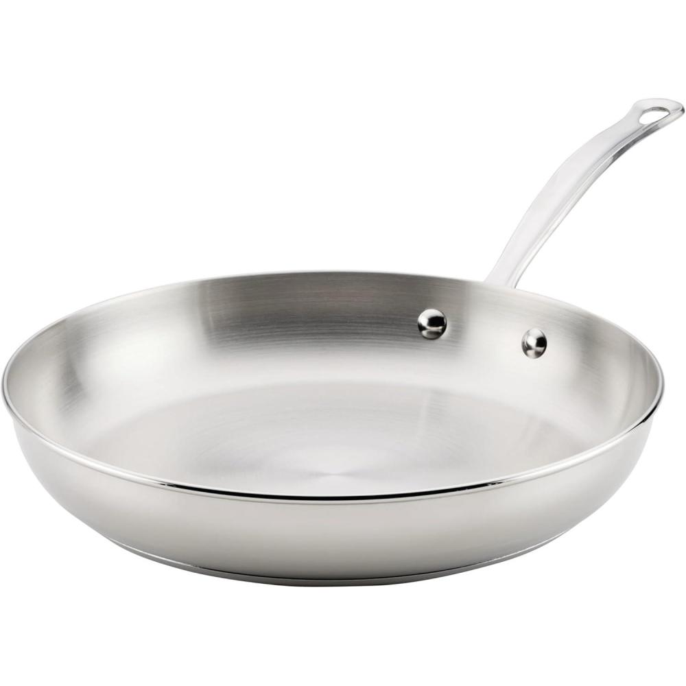 Farberware Millennium Stainless Steel Frying Pan/Skillet, Induction ...
